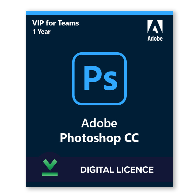 Buy Adobe Photoshop CC VIP | 1 Year | Digital Licence | LicenceDeals.com