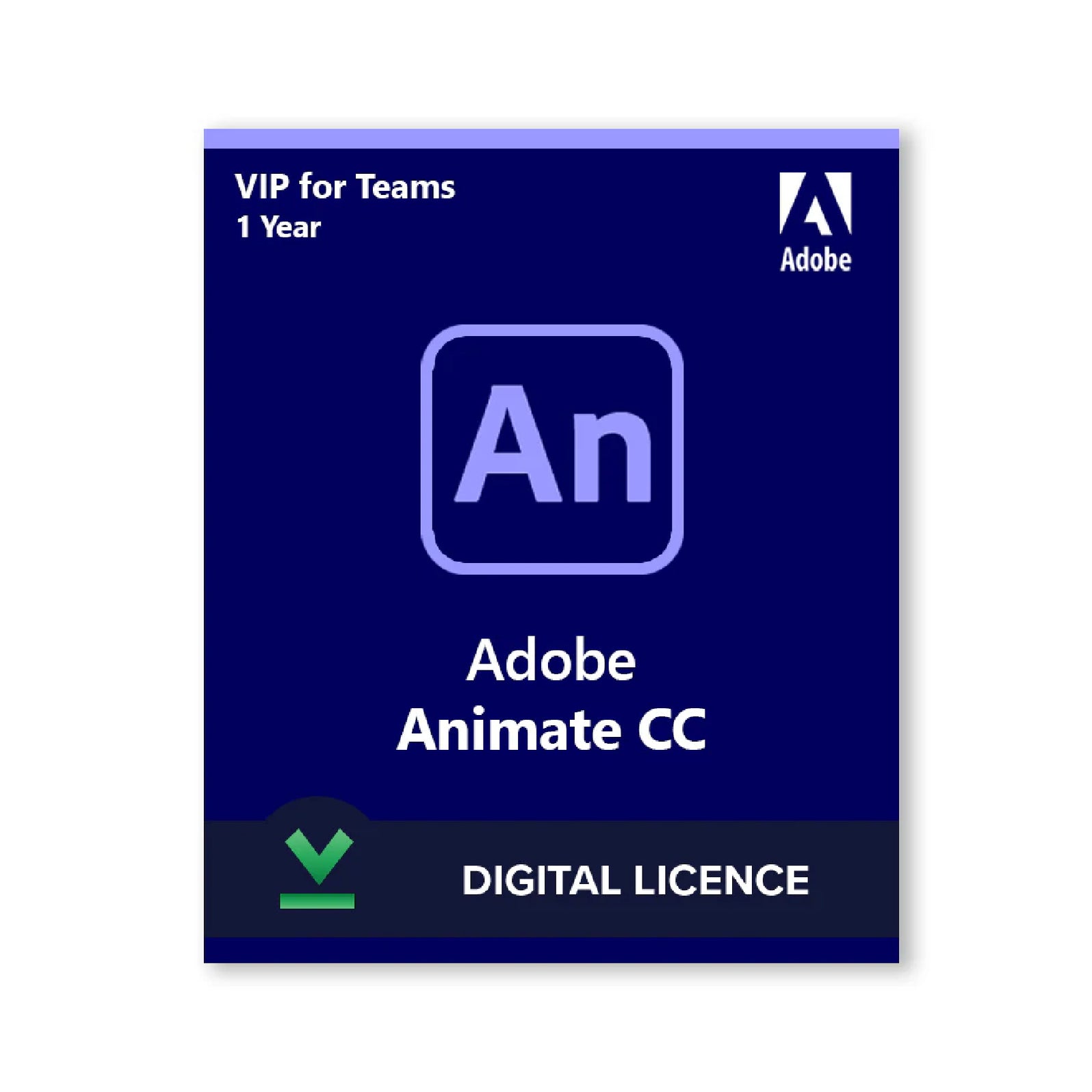 Buy Adobe Animate CC VIP | 1 Year | Digital Licence | LicenceDeals.com