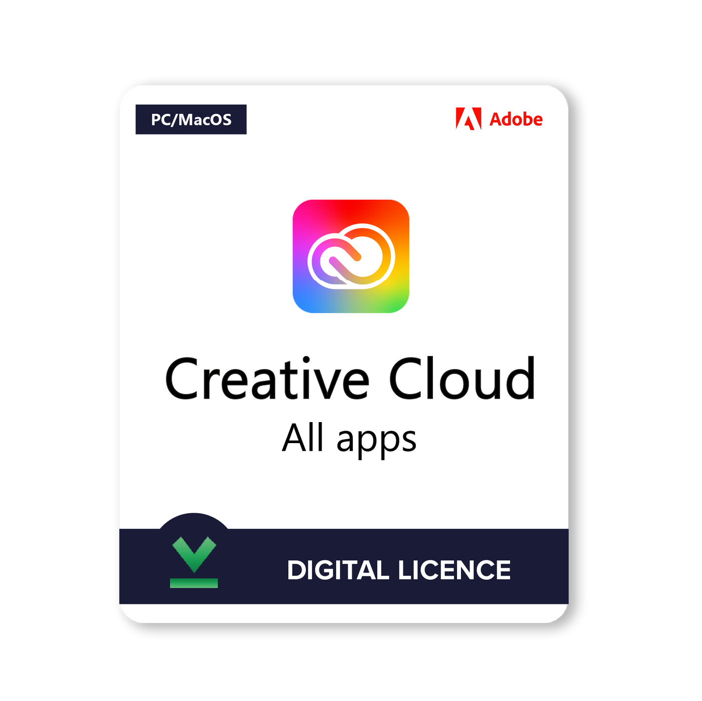 Adobe Creative Cloud Pro за потребители | 1 потребител | 1 година | Дигитален лиценз ...