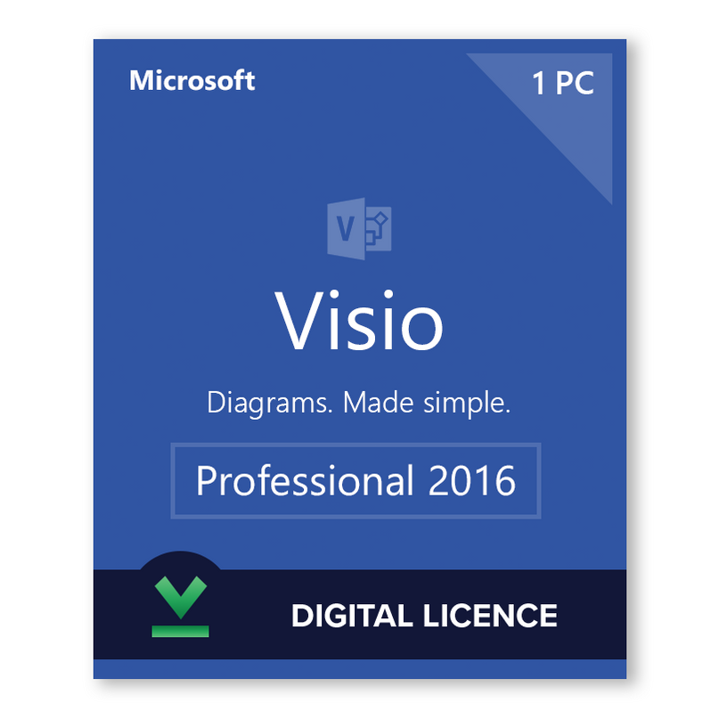Buy Visio Professional 2016 | Digital Delivery | LicenceDeals.com
